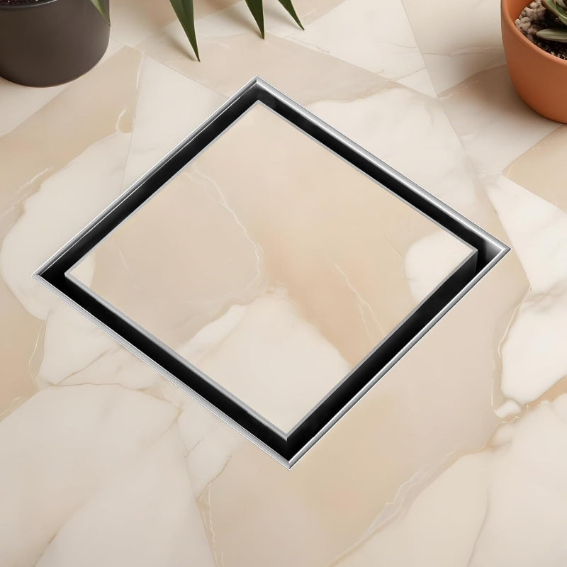 6x6" Inch Tile Floor Drain in Stainless Steel at Burhani Sanitary